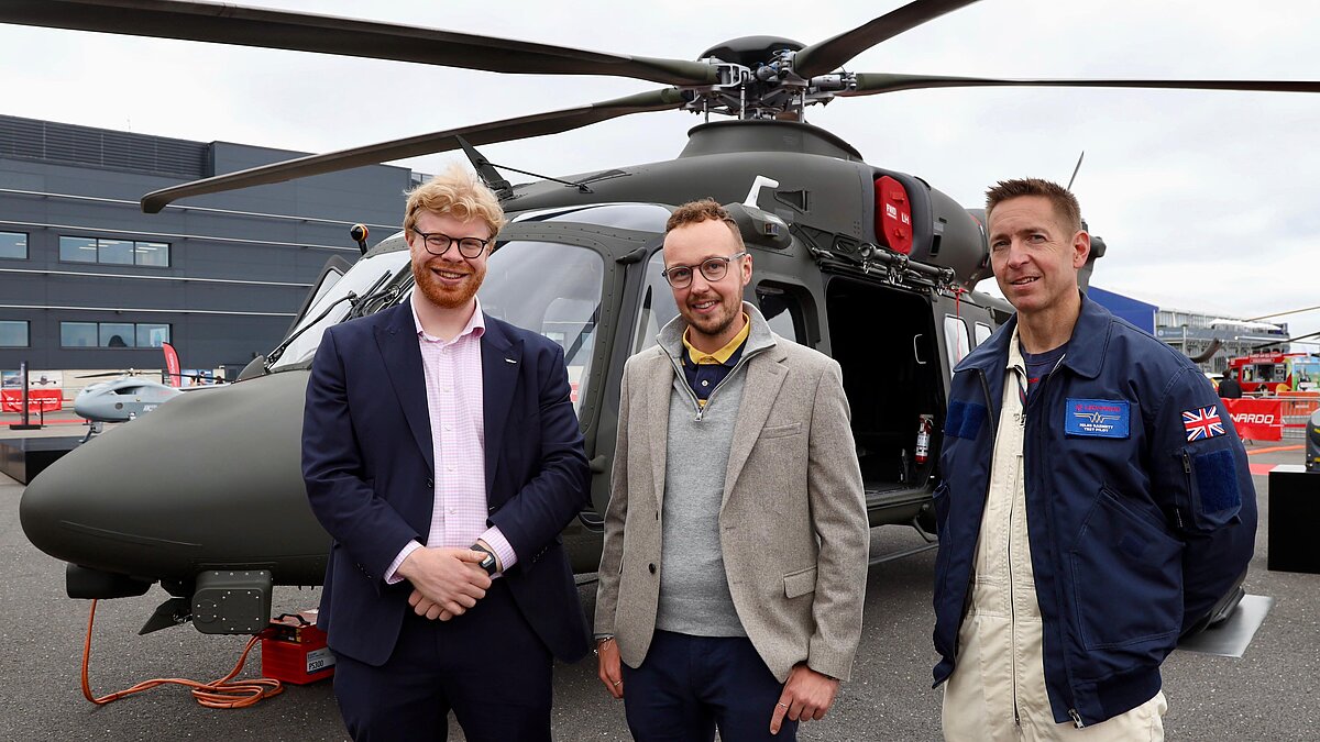 Adam Dance MP visits the Farnborough Air Show with Leonardo - Yeovil ...